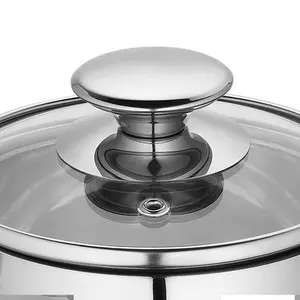 KUCHENPROFI Mini Stockpot W/ Glass Lid, 0.7 Qt