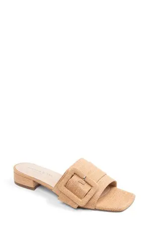 PATRICIA GREEN Bali Raffia Slide Sandal