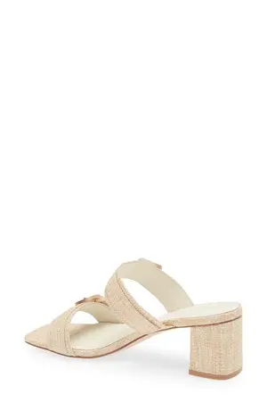 KOKO + PALENKI Raffia Slide Sandal