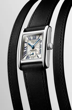 LONGINES Mini Dolcevita Three-row Leather Strap Watch