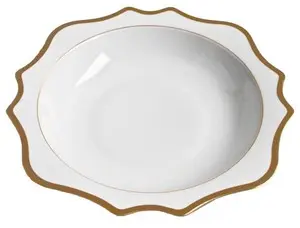 ANNA WEATHERLEY Antique White Gold Serving Bowl - White/gold