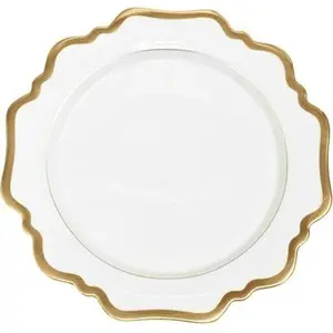 ANNA WEATHERLEY Anitque White Gold Bread & Butter Plate - White/gold