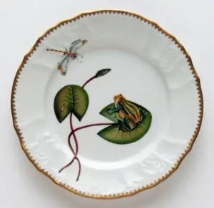 ANNA WEATHERLEY Frog On Lily Pad Salad Plate - Multi