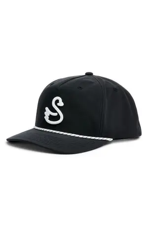 SWANNIES Swan Brewer Baseball Cap - Black-white