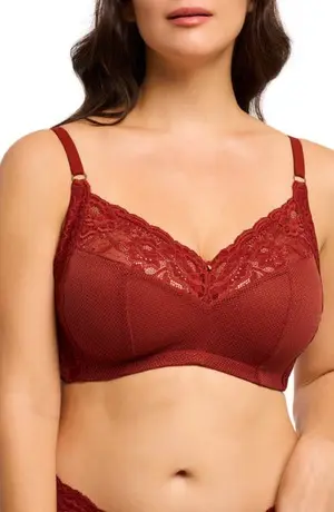 MONTELLE INTIMATES Ayla Wireless Bra - Chili