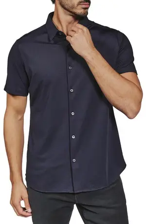 7 Diamonds Alldridge Short Sleeve Button-up Shirt Midnight