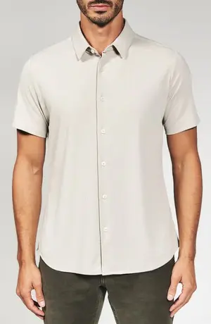 7 Diamonds Alldridge Short Sleeve Button-up Shirt - Sand