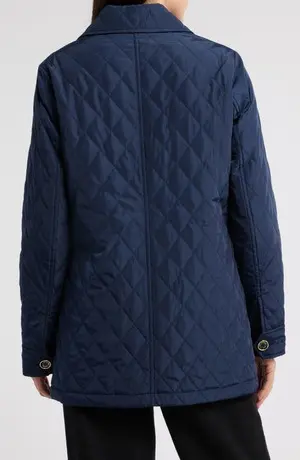 Michael Kors Diamond Quilted Barn Jacket - Midnight