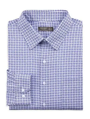OAK HILL PREMIUM BY DXL Big & Tall Textured Link Dress Shirt