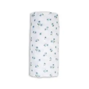 LULUJO Cotton Muslin Swaddle Blueberries