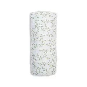 LULUJO Cotton Muslin Swaddle - Greenery