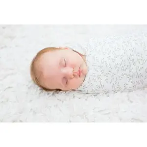 LULUJO Cotton Muslin Swaddle - Greenery