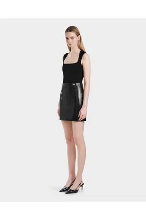 Rudsak Tia Mini Leather Skirt