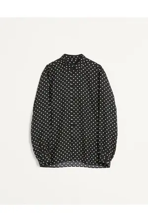 Valentino Garavani Valentino Garavani Silk Twill Shirt With Plusdepois Print - Natural