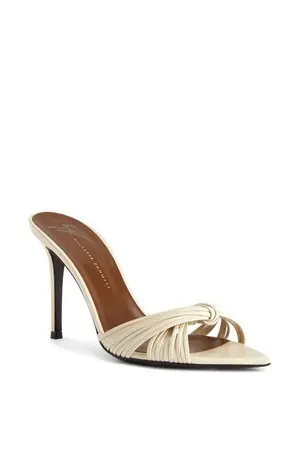 GIUSEPPE ZANOTTI Intriigo Knot 90 Mules - Beige