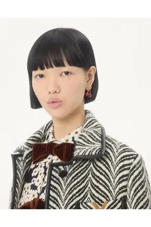 Valentino Garavani Cherryfic Metal And Enamel Earrings - Red