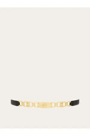 FERRAGAMO Extendable Gancini Bijoux Belt - Black