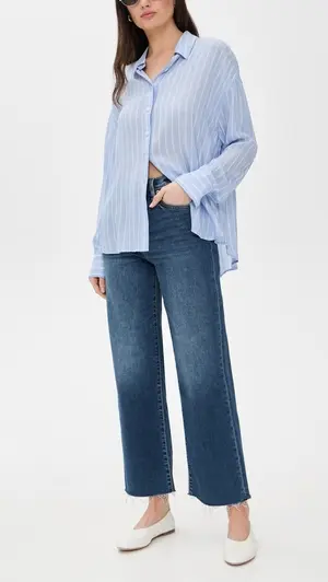 DAZE Pleaser Raw Hem Jeans