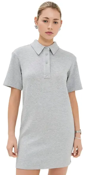 LE BOP Solene Polo Dress - Heather Grey