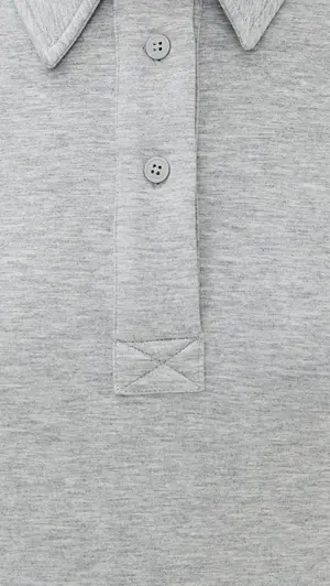 LE BOP Solene Polo Dress - Heather Grey