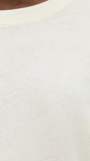 Jenni Kayne Boyfriend Long Sleeve Tee - Ivory