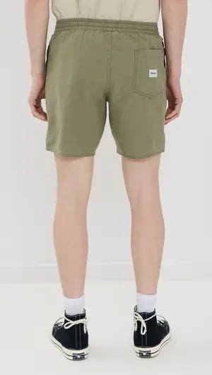 RHYTHM Classic Linen Jam Shorts - Olive