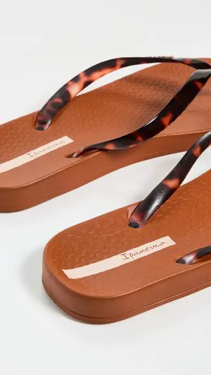 Ipanema Flip Flops With Tortoise Straps