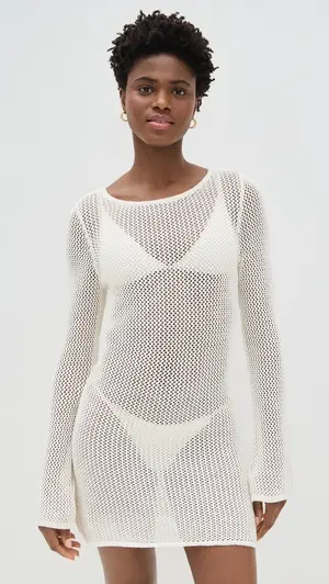 L*Space Cleo Cover Up Dress - Cream