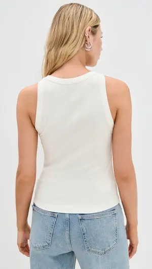 PISTOLA Christy Ribbed Tank - Le Blanc