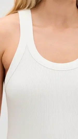 PISTOLA Christy Ribbed Tank - Le Blanc