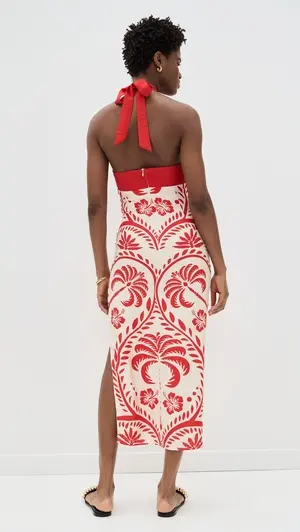 SEVEN WONDERS Isla Floral Print Midi Dress