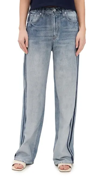 Rag & Bone Miramar Wide Leg Track Pants - Coney