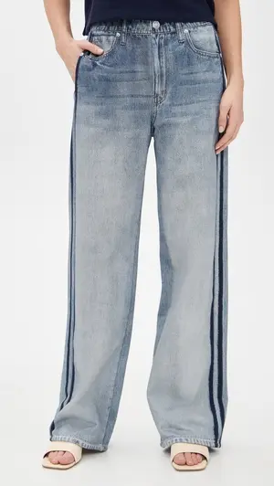 Rag & Bone Rb Miramar Wide Leg Track Pants - Coney
