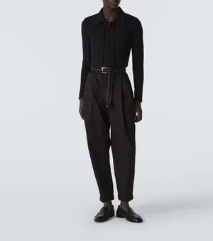 Dolce & Gabbana Cotton-blend Tapered Trousers