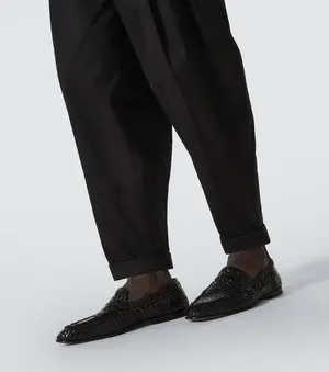 Dolce & Gabbana Cotton-blend Tapered Trousers