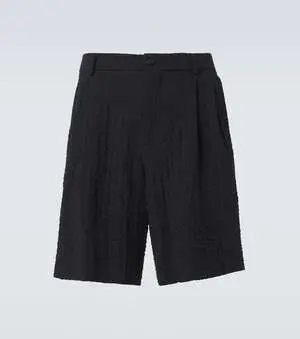 Giorgio Armani Wool Seersucker Shorts
