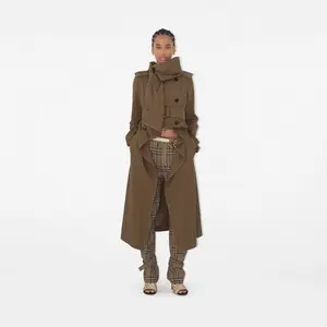Burberry Long Silk Scarf Trench Coat