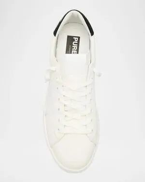 GOLDEN GOOSE Purestar Leather Low-top Sneakers - Optic White/black