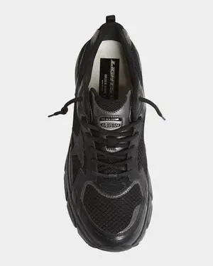 GOLDEN GOOSE Lightstar Mesh And Leather Sneakers - Black