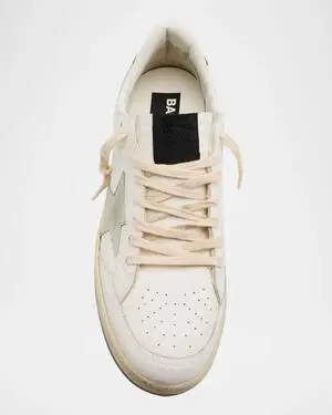 GOLDEN GOOSE Ball Star 2 Leather Low-top Sneakers - White/ice/black