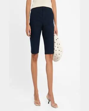 Vince Mid-rise Chino Shorts - Coastal