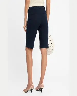Vince Mid-rise Chino Shorts - Coastal