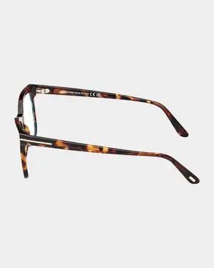 TOM FORD Blue Light Blocking Square Eyeglasses - Tortoise