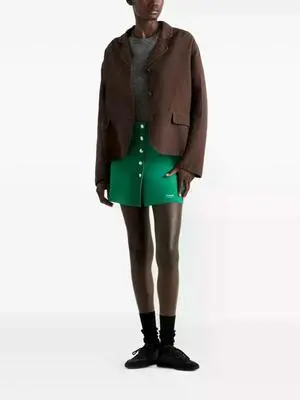 Prada Suede Mini Skirt