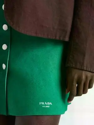Prada Suede Mini Skirt