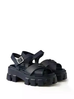 Prada 55mm Monolith Sandals - Blue