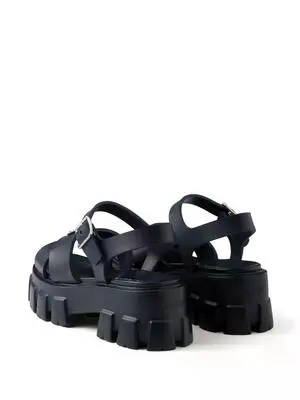 Prada 55mm Monolith Sandals - Blue