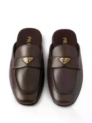 Prada Leather Slippers