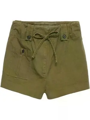 Prada Washed Chevron Shorts