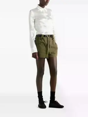 Prada Washed Chevron Shorts
